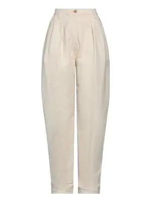 FORTE_FORTE Tapered Cotton Pants - White