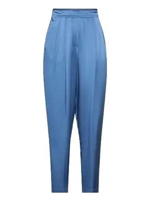 FORTE_FORTE Tapered Satin Pants - Blue