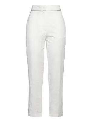 FORTE_FORTE Cotton And Linen Pants - White