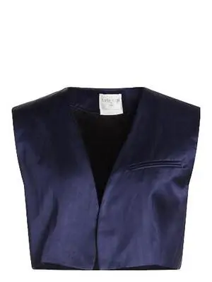 FORTE_FORTE Tailored Vest - Navy