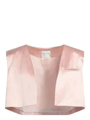 FORTE_FORTE Tailored Vest - Pink