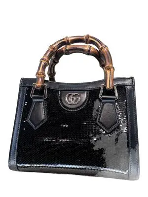 Gucci Velvet Diana Bag - Black