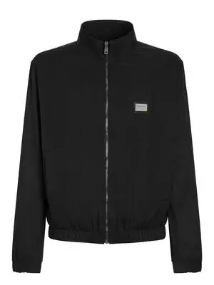 Dolce & Gabbana Light Nylon Jacket With Logo Tag - Black