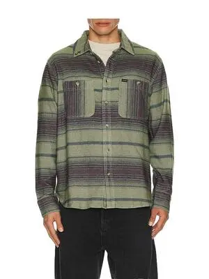 DARK SEAS Summit Long Sleeve Shirt In Green - Brown