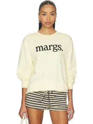 MOTEL MARGARITA Margs. Crewneck Sweatshirt - Bone
