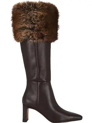 Sam Edelman Sylvia Cozy Boot - Chocolate Brown & Brown Multi