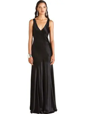 Olivia Von Halle Paloma Jet Dress - Black