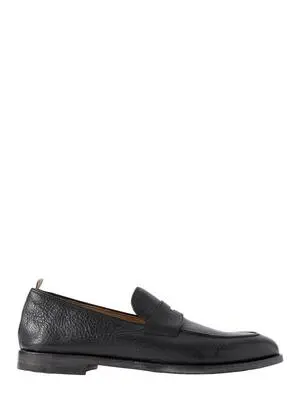 Officine Creative Opera 001 Deerskin Penny Loafers - Black