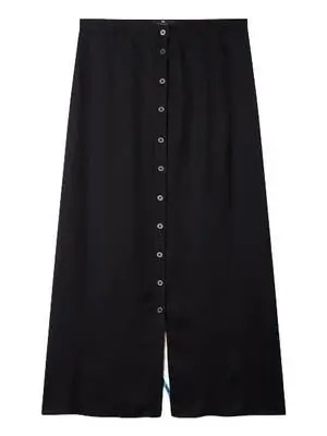 PAUL SMITH Viscose Button-Front Skirt