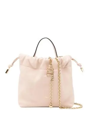 Chloé Icons Leather Bucket Bag - Pink