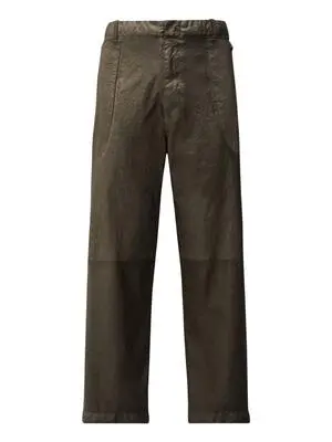 MASSIMO OSTI STUDIO Jacquard Trousers - Green