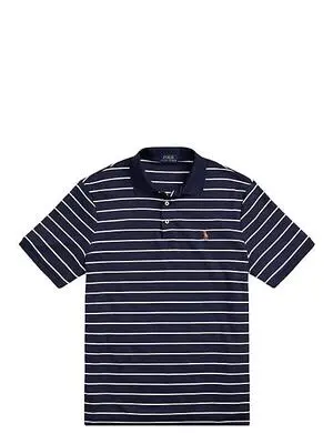 Polo Ralph Lauren Striped Regular-fit Cotton Polo Shirt - Rfind Navy