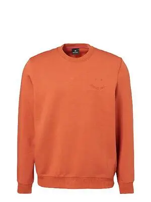 Paul Smith Logo-embossed Relaxed-fit Cotton-blend Sweatshirt - Red