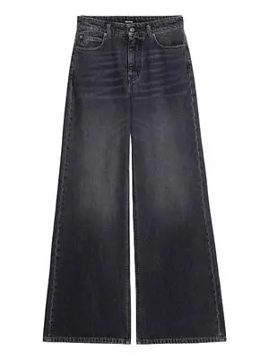 Zadig&Voltaire Eli Faded-wash Wide-leg Denim Jeans - Medium Grey