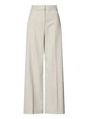 Camilla And Marc Claude Wide-leg Stretch-wool Blend Trousers - Stone