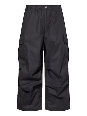A BATHING APE Ripstop Cargo Wide-leg Cotton-poplin Trousers - Black