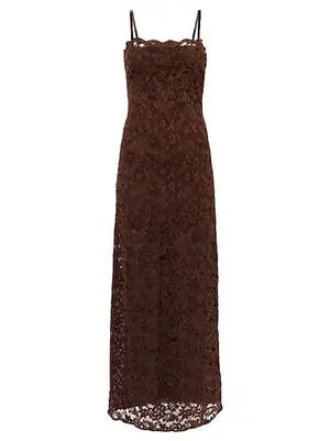 Bec & Bridge Pamela Floral Maxi Dress - Choc