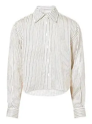 FRAME The Charles Striped Woven Shirt - Navy Multi