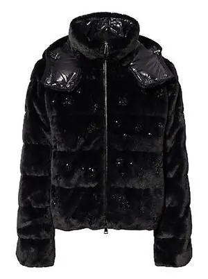 Moncler Andronne Sequin-embellished Down Jacket - Black