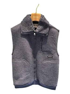 Miu Miu Fleece Vest - Gray