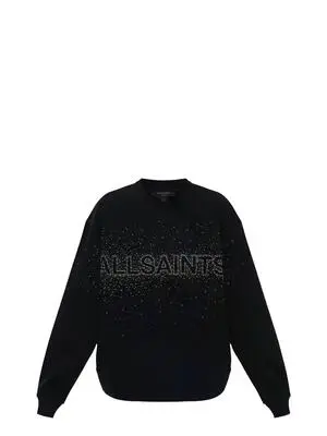 ALLSAINTS Logo Embellished Sweatshirt - Black