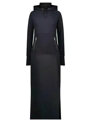 MARCELLA Elba Zipped Hooded Maxi Dress - Black