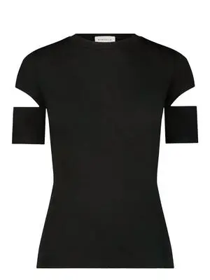 MARCELLA Esme Cut-out Top - Black