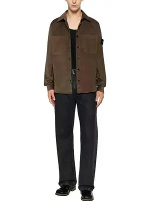 Stone Island Patch-pocket Long-sleeve Shirt - Brown