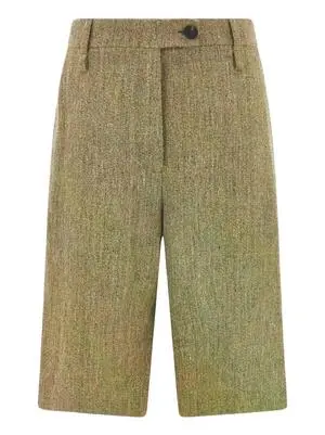 FERRAGAMO Double-loop Bermuda Shorts - Brown