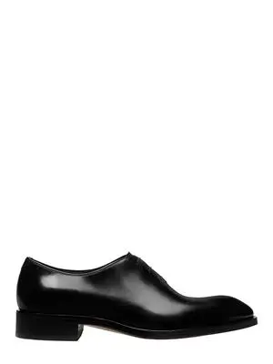 TOM FORD Leather Lace-up Oxford Shoes - Black