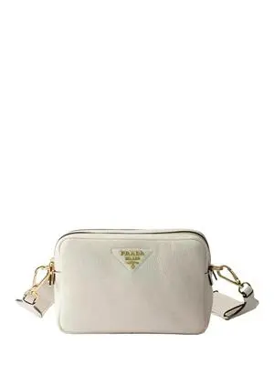 Prada Prada Small Leather Shoulder Bag Neutrals