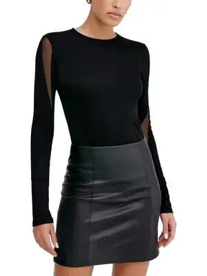 MARCELLA Long Sleeve Top - Black