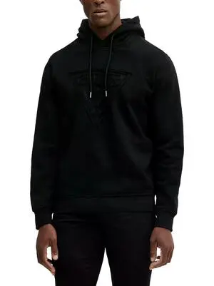GUESS Embossed Hooded Sweater