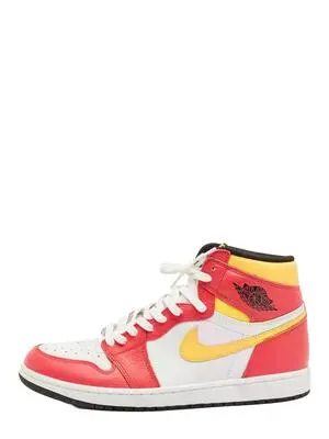 JORDAN 1 Retro High OG Leather Sneakers Red