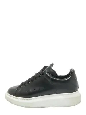 Alexander McQueen Oversized Leather Sneakers Black