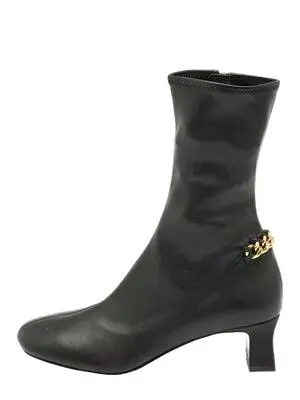 Stella McCartney Falabella Chain-trim Ankle Boots - Black
