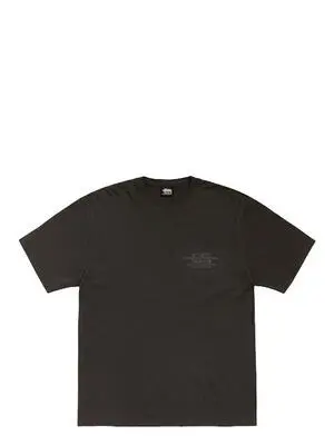 StÜssy International Design Pigment Dyed Tee Shirt - Faded Black