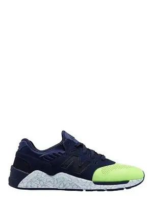 NEW BALANCE 009in Sneakers - Navy Blue/lime