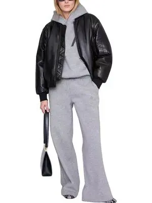 ANINE BING Kacey Logo-detail Track Pants - Grey