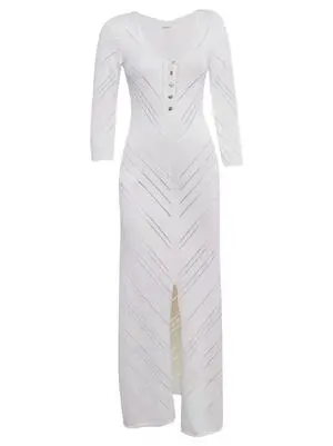 Cult Gaia Geometric-pattern Maxi Dress - White