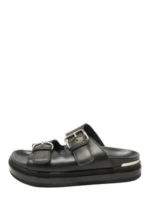 Alexander McQueen Leather Sandals - Black