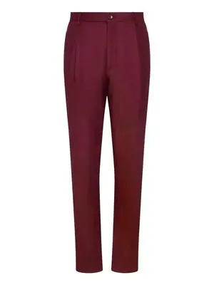 Etro Pleated Trousers - Red