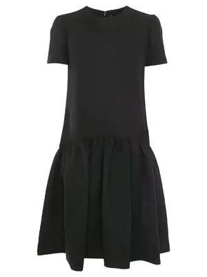 Alexander McQueen Ruffled-hem Midi Dress - Black