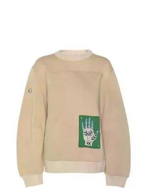 Chloé Graphic-patch Sweatshirt - Neutrals