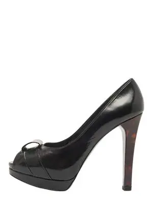 STUART WEITZMAN 130mm Leather Platform Pumps - Black