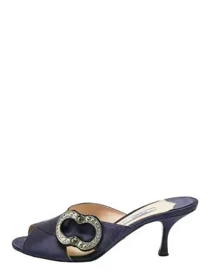 Prada Crystal-embellished Sandals - Blue