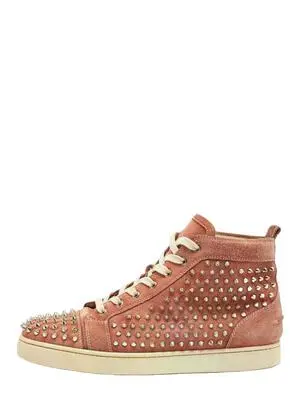 CHRISTIAN LOUBOUTIN Louis Spike High-top Sneakers - Pink