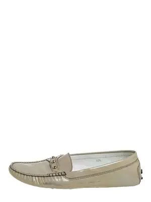 TOD'S 446971 Patent Leather Loafers - Grey