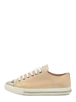 Miu Miu Patent Leather Sneakers - Neutrals