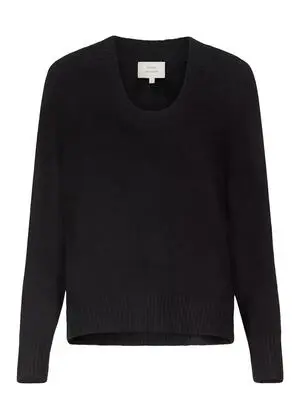 Loulou De Saison U-neck Ribbed Sweater - Black